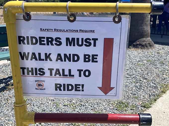 You must be this tall to ride—finally, a height requirement that actually makes sense.