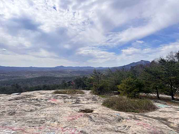 Standing atop Glassy Mountain, you realize South Carolina has been hiding some seriously spectacular views this whole time.