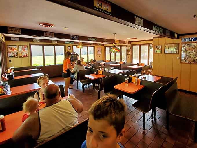 Families filling booths on a sunny afternoon. The Port has a way of making everyone feel at home.