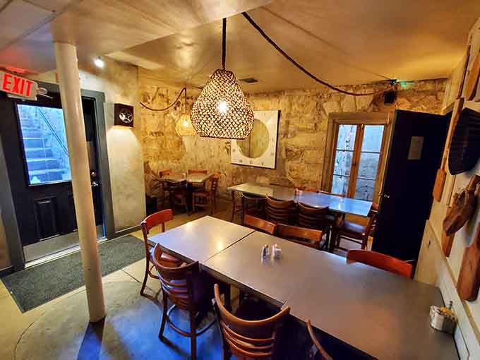 Even the exit view reminds you that you've just dined in something truly special and historically significant.