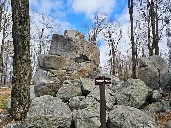Queen's Chair, they call it. Sitting on 1.5-billion-year-old quartzite feels appropriately royal.