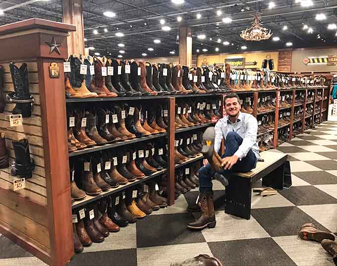 Boots stand at attention like a leather army, ready to march you through any season while keeping your feet stylish and comfortable.
