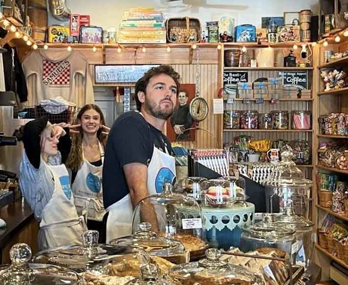 The staff at Samuel's wear their aprons like a badge of honor, and their smiles are completely free of charge.