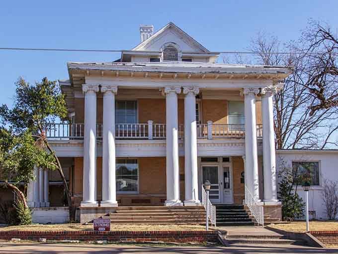 The Pioneer City County Museum building has columns so grand they'd make a Greek architect genuinely jealous.