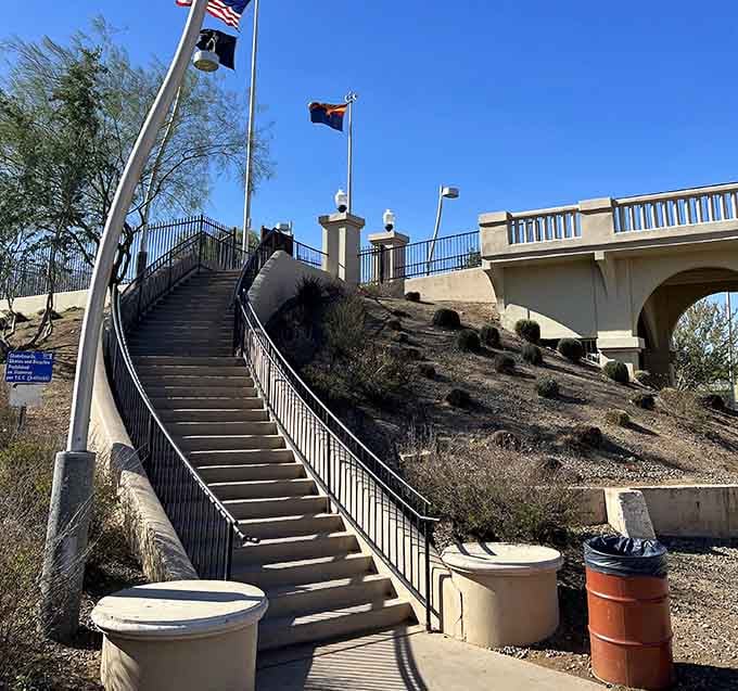 Climb these stairs and the view waiting at the top will make every single step completely worth it.