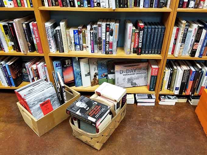 D-Day on the shelf, Churchill in the basket, history buffs are going to need a bigger tote bag today.
