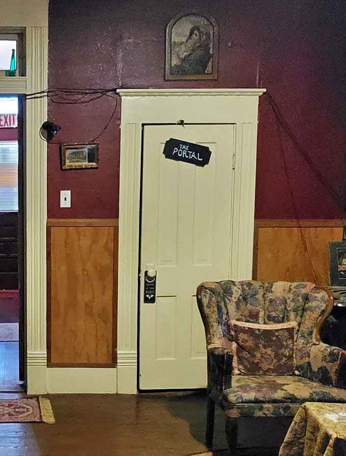 The Portal door, which is either genuinely supernatural or someone's really committed to the theme here.