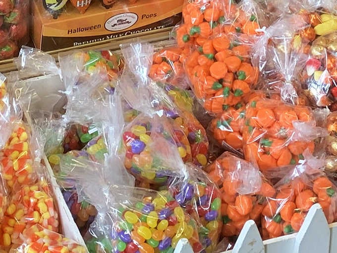 Halloween candy displays that make trick-or-treating seem quaint by comparison.