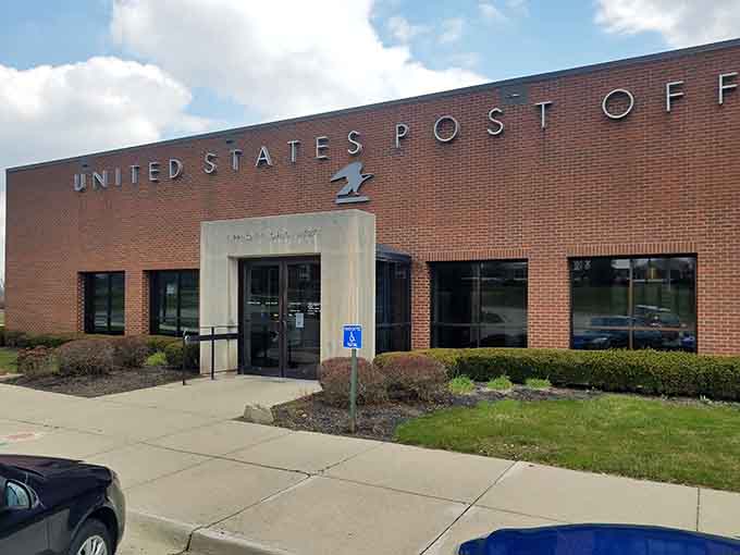 Even the post office here has a certain dignity to it, because Tipp City apparently doesn't do anything halfway.