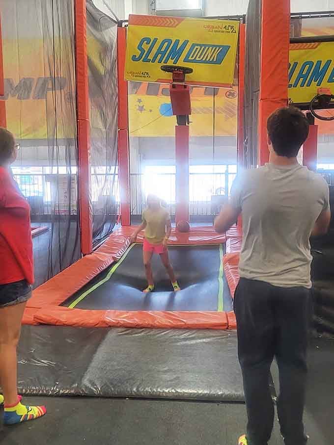 Slam dunk your way to basketball glory with trampolines doing the heavy lifting your knees can't anymore.