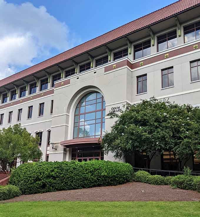 Valdosta State's Odum Library serves students and community members in a building that takes education seriously.
