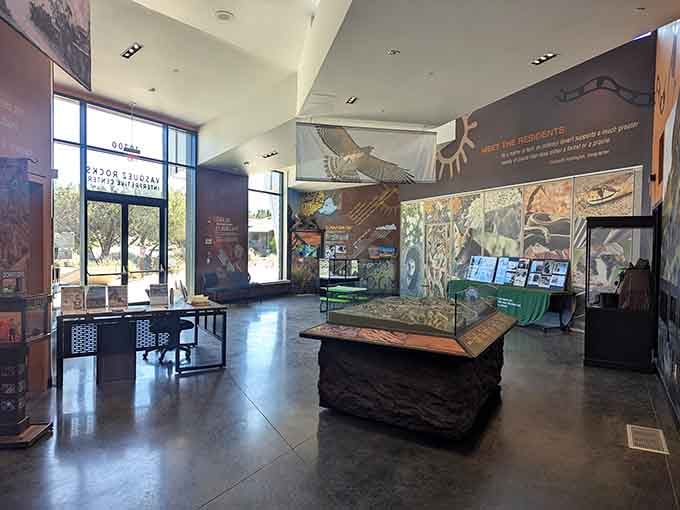 Inside the Interpretive Center, the desert gives up its secrets in the most welcoming way possible.
