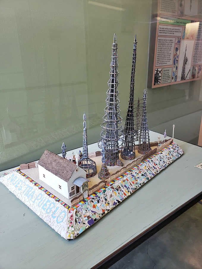 A scale model helps your brain process what your eyes are struggling to believe is actually real and standing outside.