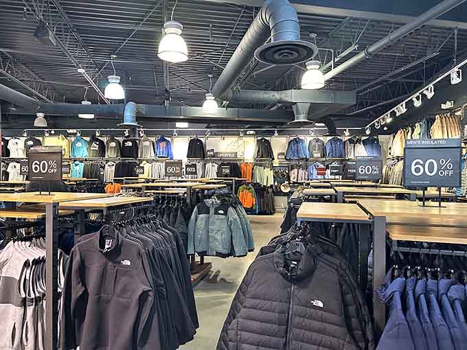 The North Face outlet: where outdoor enthusiasts and couch potatoes alike find their perfect uniform pieces.