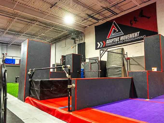 Industrial chic meets athletic paradise, proving warehouses can be way cooler than anyone ever imagined possible.