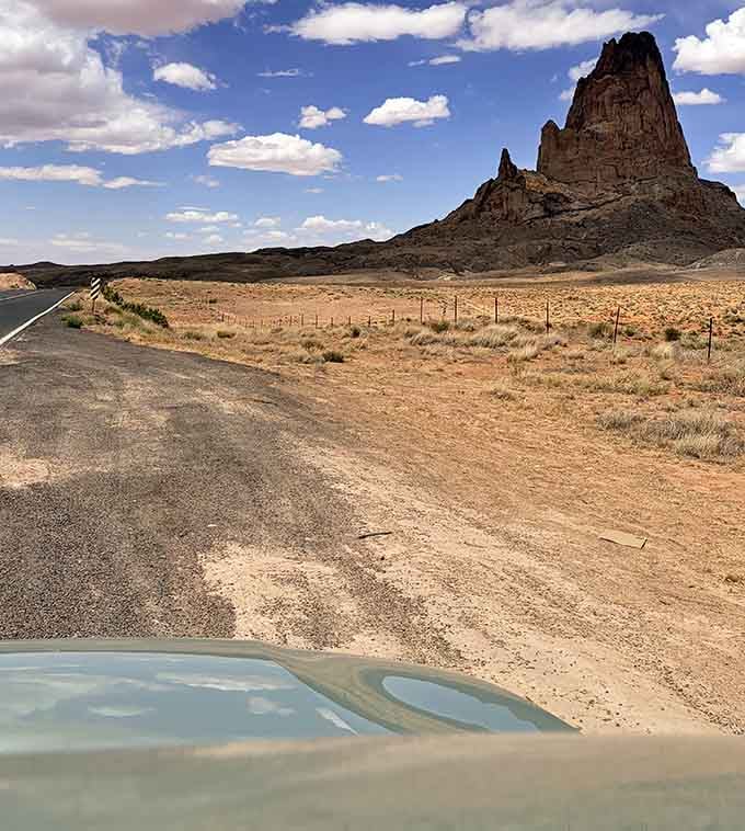 Through the windshield, reality looks better than any screensaver you've ever downloaded for your computer.