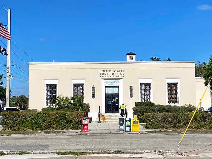 Arcadia's United States Post Office building carries that solid, no-nonsense federal architecture that quietly says, "We've been here, and we're not going anywhere."