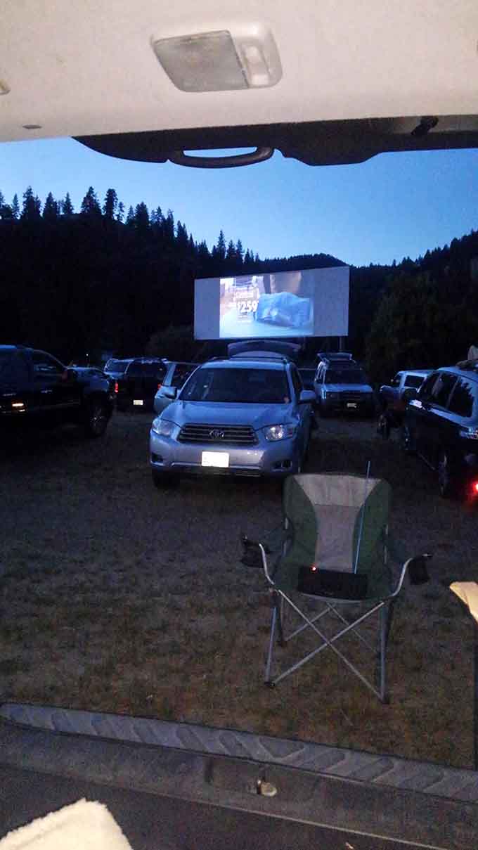 Tailgate down, camp chair out, movie starting soon. Someone figured out the perfect evening and it wasn't complicated.