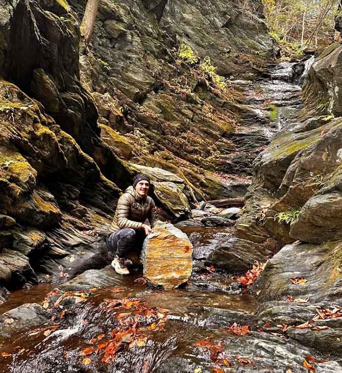 Tucked inside this rocky gorge, the waterfall feels like a secret that nature has been keeping just for you.