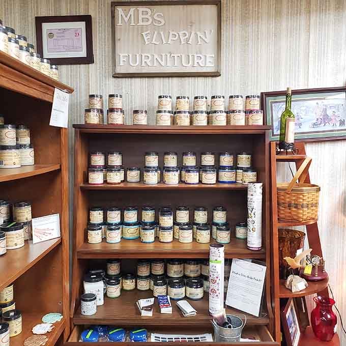 MB's Flippin' Furniture brings chalk paint and creativity together, one colorful little jar at a time.