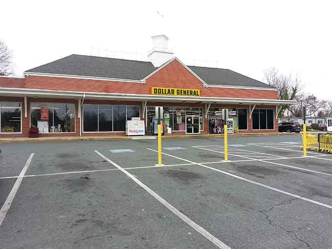 Even practical shopping exists here, because charming towns still need toilet paper and snacks too.