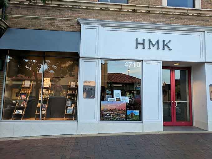 HMK brings Hallmark's warmth to the Plaza streetscape, the kind of shop that makes you want to call your mom.