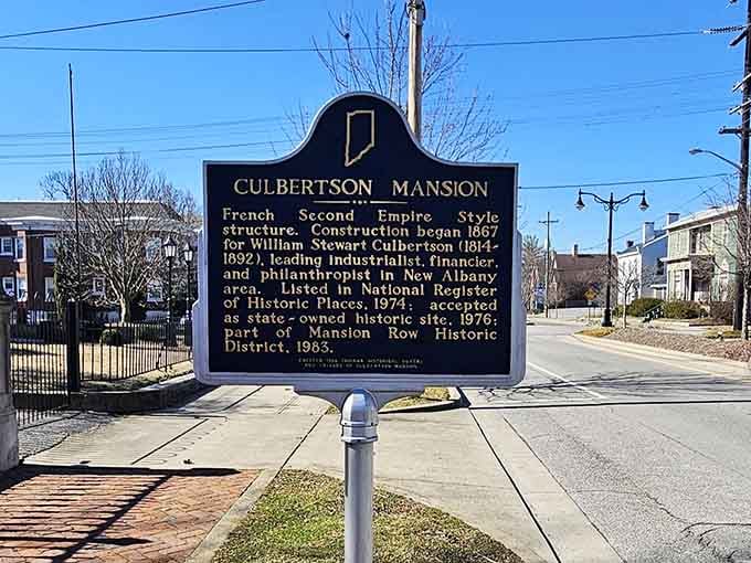 When a brass plaque outside tells the whole story, you know the history inside is worth every step.