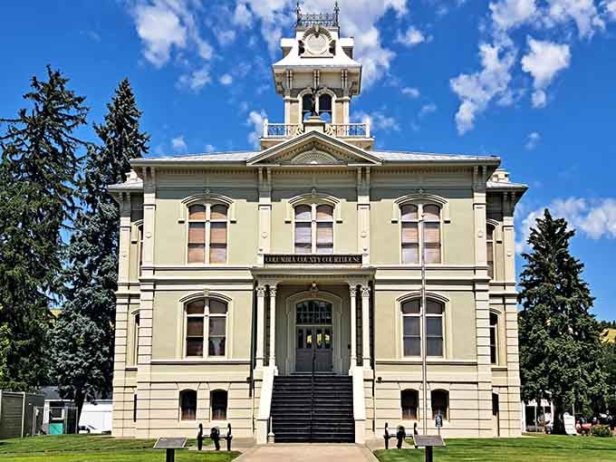 The 1887 Columbia County Courthouse stands magnificent, proving they really knew how to build things back then.