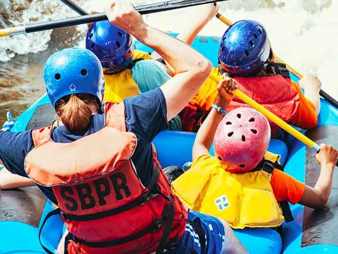 Helmets on, paddles moving, no looking back. The East Race demands your full attention and rewards it generously.