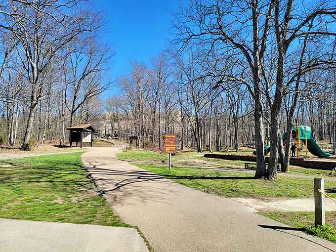 Wide, welcoming paths wind through the park, making the whole adventure refreshingly easy on the knees.