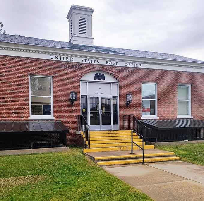 Even the Emporia Post Office has good bones, a handsome brick building doing honest work every single day.