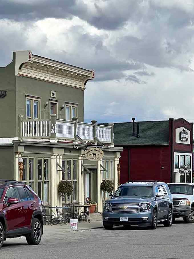 Historic storefronts line up like a Western movie set, except everything here actually survived the 1800s.