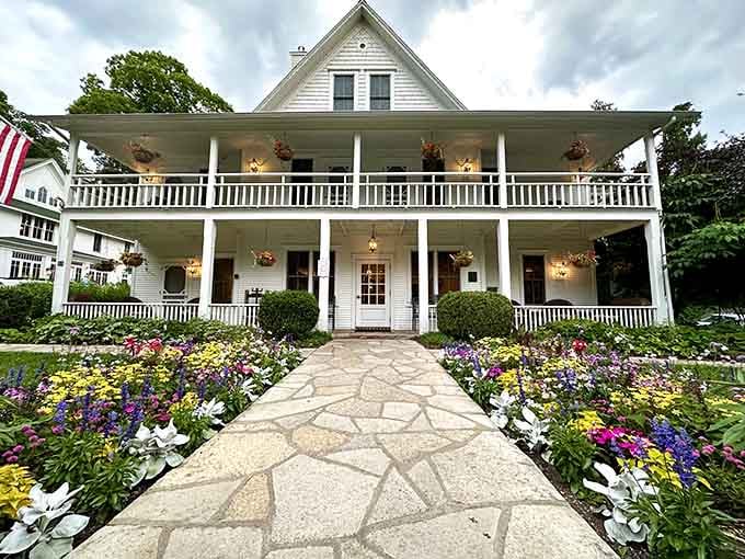 White Gull Inn looks like the kind of place where every porch chair has a story to tell.