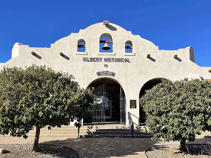 The Gilbert Historical Museum, housed in a building that looks like it has genuinely excellent stories to tell.