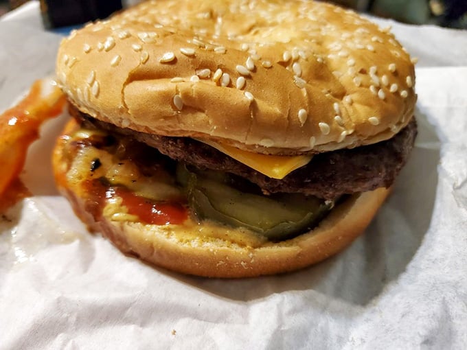 Melted cheese, pickles, and a perfectly toasted sesame bun. This cheeseburger is Milwaukee comfort food at its finest.