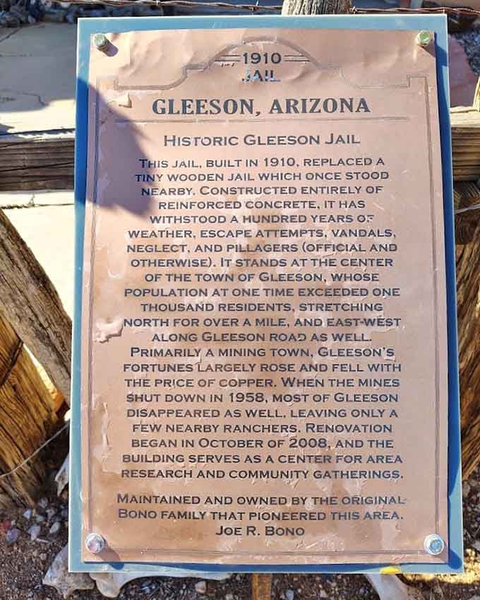 The historical marker tells Gleeson's boom-to-bust story better than any Hollywood script ever could capture it.