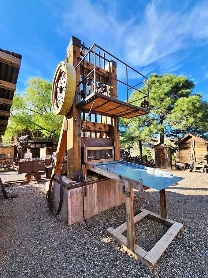This towering Western mining hoist once lifted tons of ore, now it just lifts Instagram engagement rates.