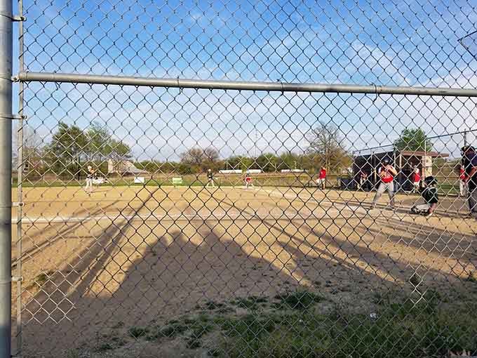 Small-town baseball under a big Indiana sky. Some things are just perfectly, wonderfully timeless.