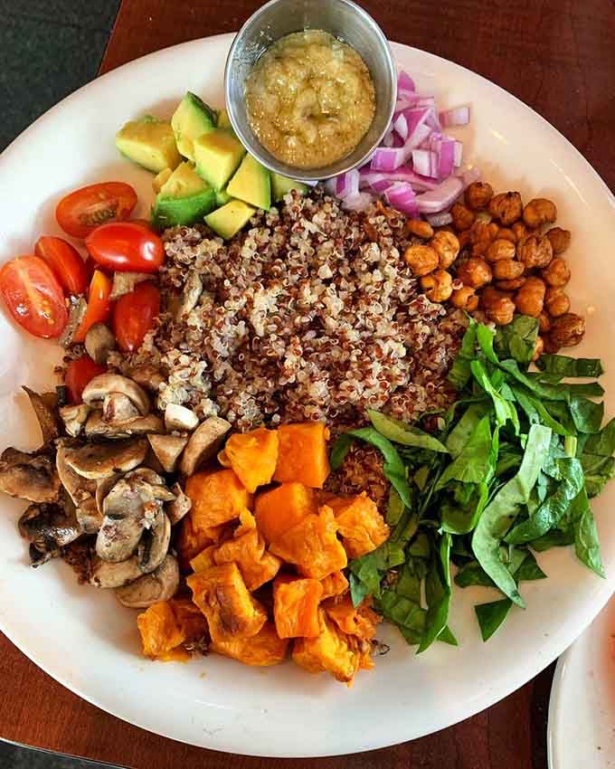 A gorgeous Buddha bowl that proves Grumpy's speaks fluent vegetable just as well as it speaks comfort food.