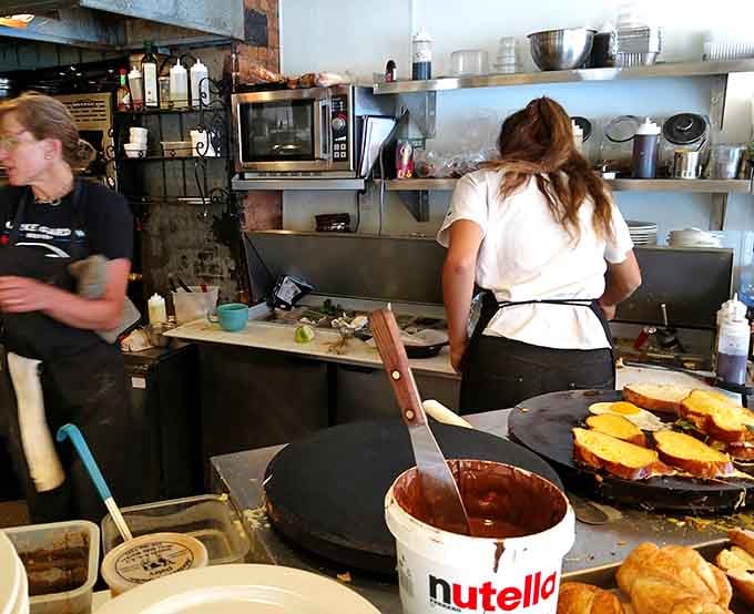 Behind every great omelet is a kitchen with Nutella at the ready, because French cafés understand life's priorities.