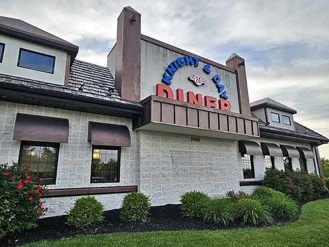 Knight and Day Diner keeps the lights on around the clock, because good food shouldn't have a curfew.
