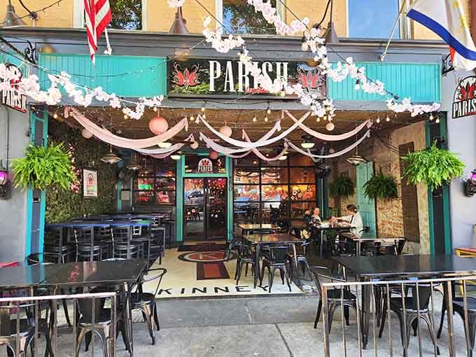 Parish's festive facade on Macon's streets is the kind of welcome that makes you want to stay forever.