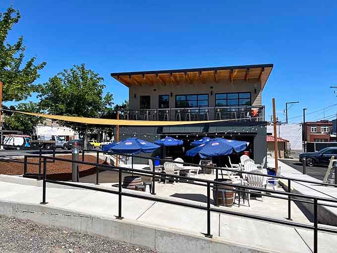 The Spot's outdoor patio setup says summer evenings in Madras come with good company and open skies included.