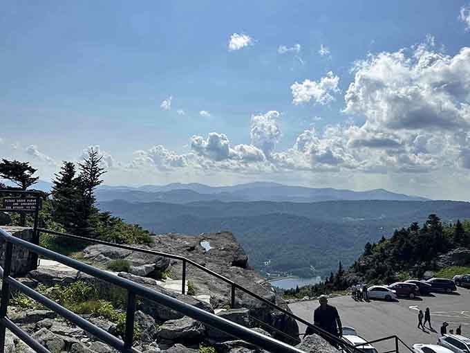 The parking lot view alone justifies the trip, and you haven't even reached the good part yet.