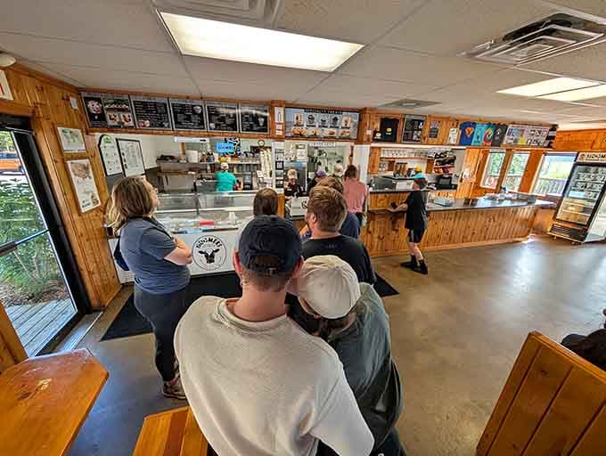 That line at the Moomers counter isn't a wait. It's just anticipation building beautifully.
