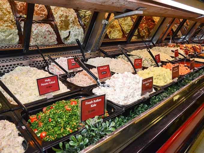 The buffet station where the real magic happens. Grab a plate and commit fully.