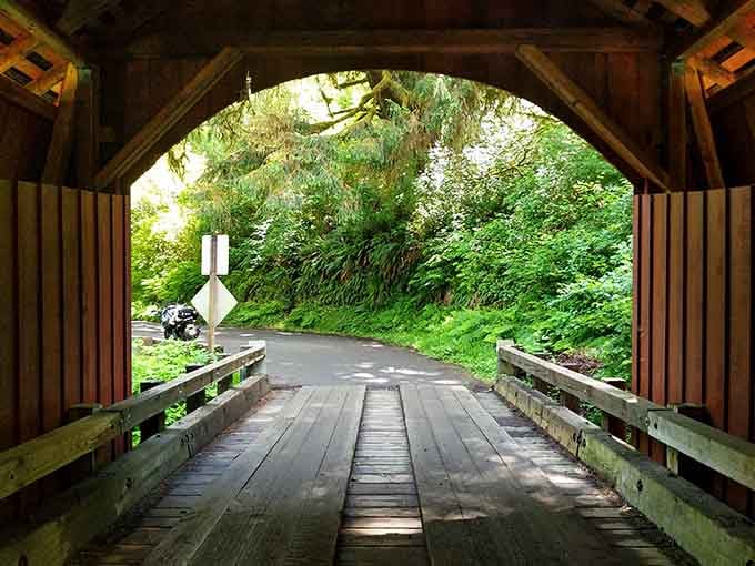 Standing inside looking out feels like framing a living painting of Pacific Northwest perfection.