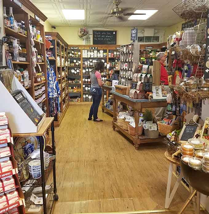 A long aisle packed with specialty finds, and somewhere in there is exactly what you didn't know you needed.