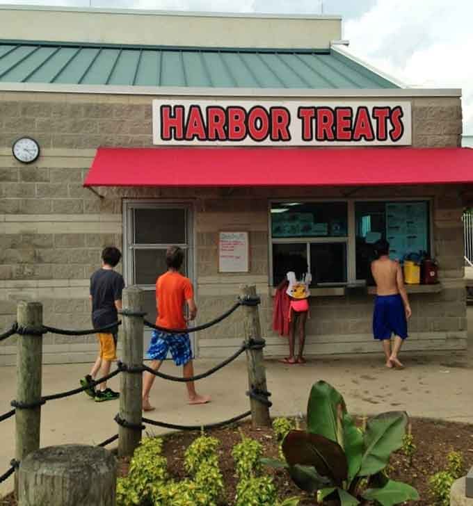 Harbor Treats is exactly where you head after conquering the slides. No further explanation needed.