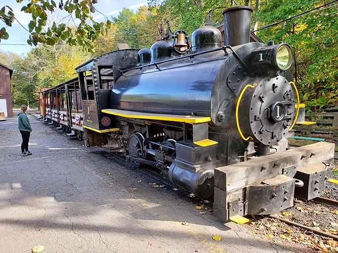 This rugged Vulcan Iron Works locomotive on display is living proof that they truly built things to last.